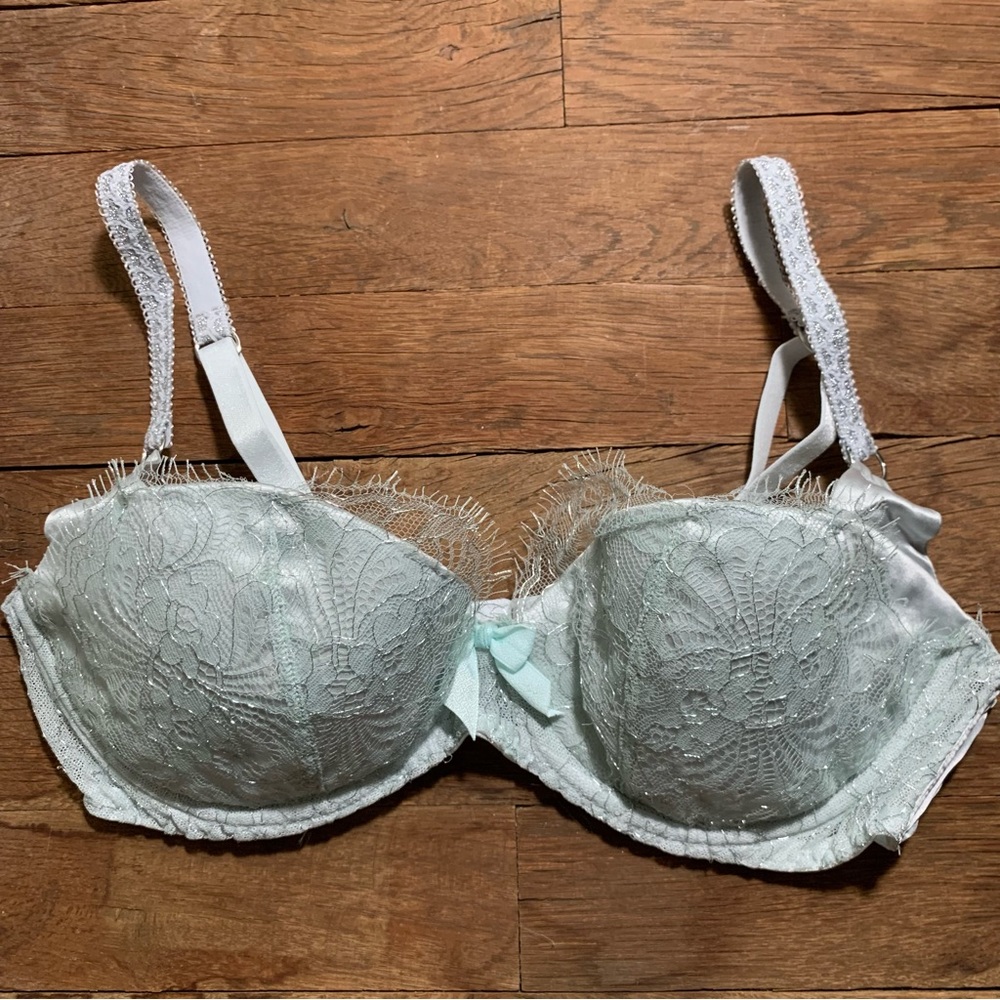 Agent Provocateur Blue Ice Lace Bra - Gem